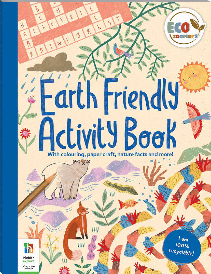 Eco Zoomers- Earth Friendly Colour Activity Book – The Toy Folks