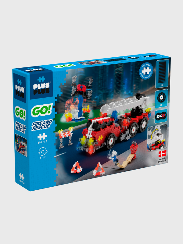 Plus-Plus Go! Fire and Rescue (500 pcs) – The Toy Folks