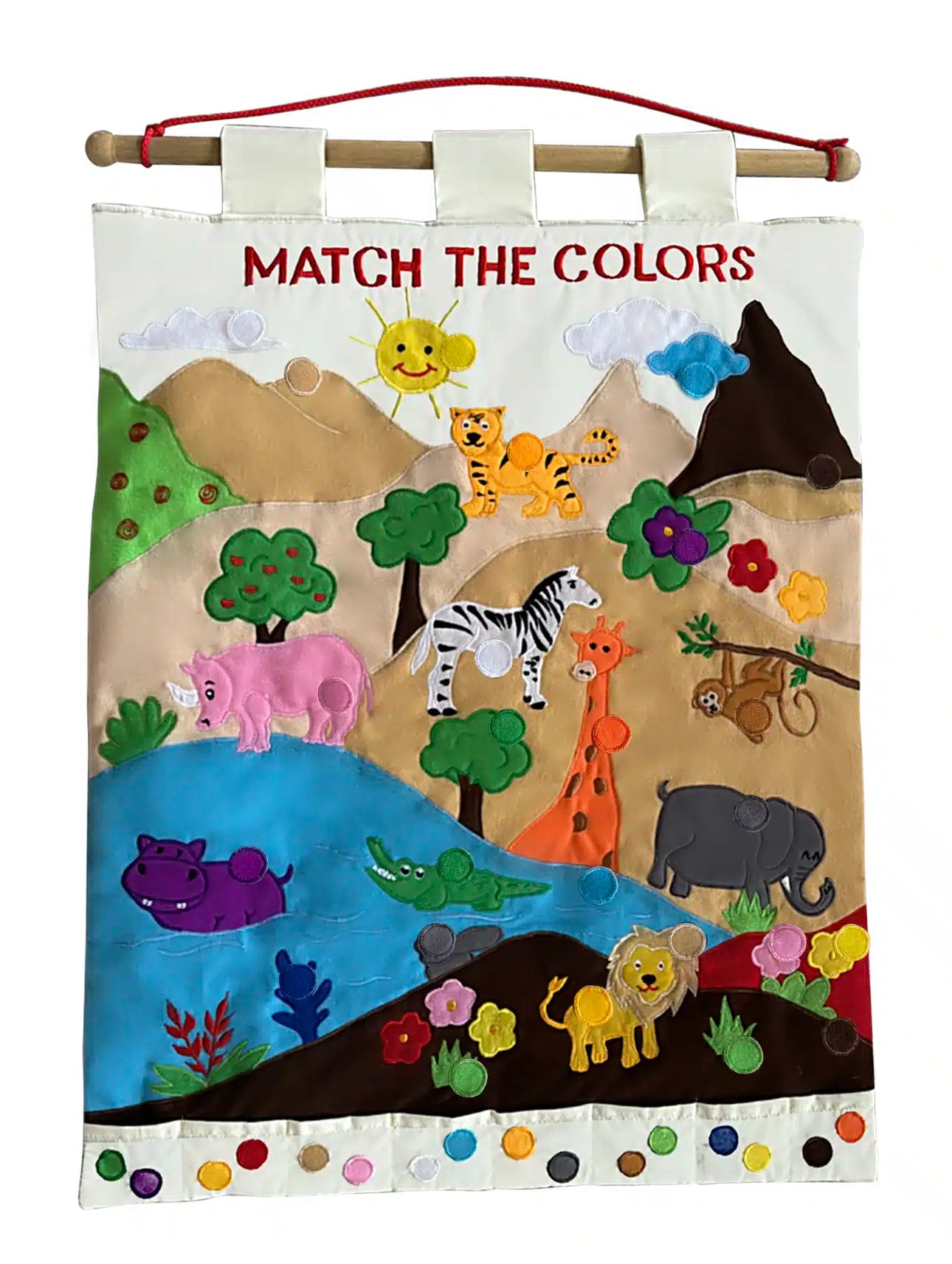 SmartMama Soft Play Fabric Wall Chart: Match The Colors Chart – The Toy ...