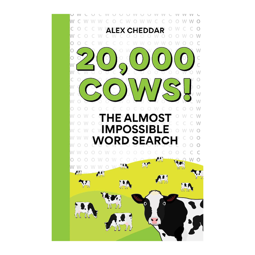 20,000 Cows! The Almost Impossible Word Search – The Toy Folks