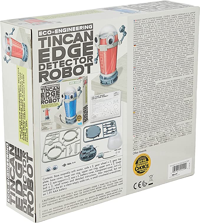 4M Green Science Eco-Engineering Tin Can Edge Detector Robot – The Toy ...