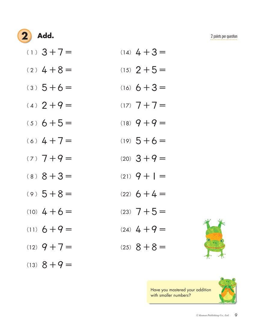 Kumon Math Workbooks Grade 2: Addition – The Toy Folks